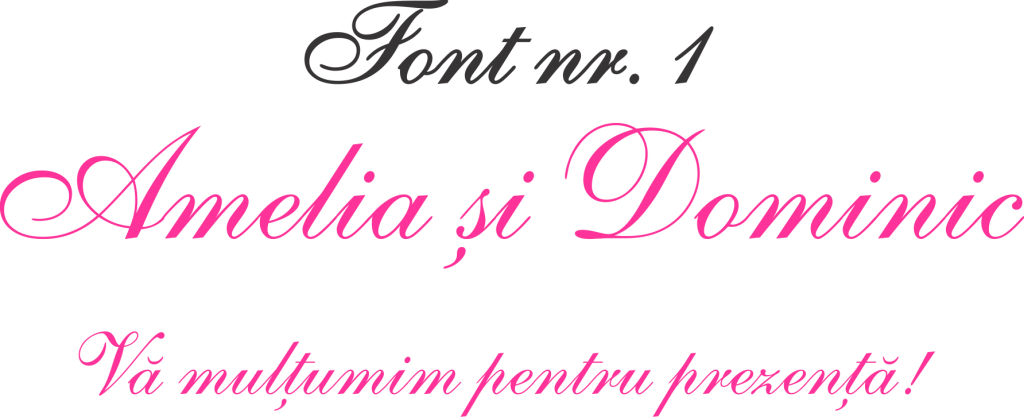 Fonturi - Invitatii Creative