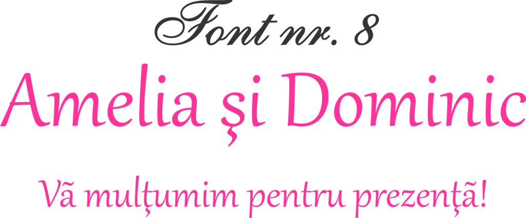 Fonturi - Invitatii Creative