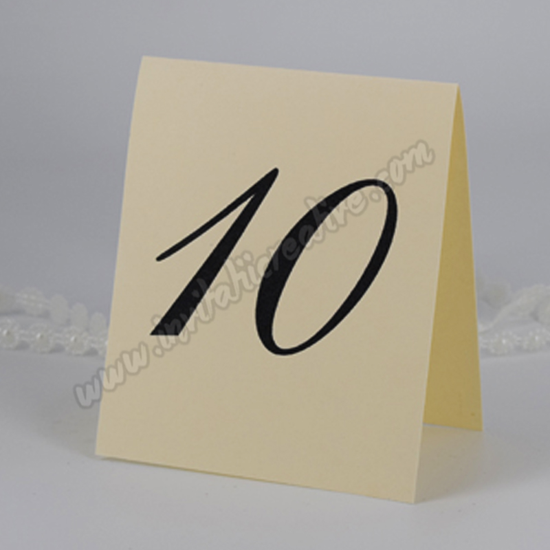 Numar de Masa Botez ivoire - Invitatii Creative - Numere de Masa
